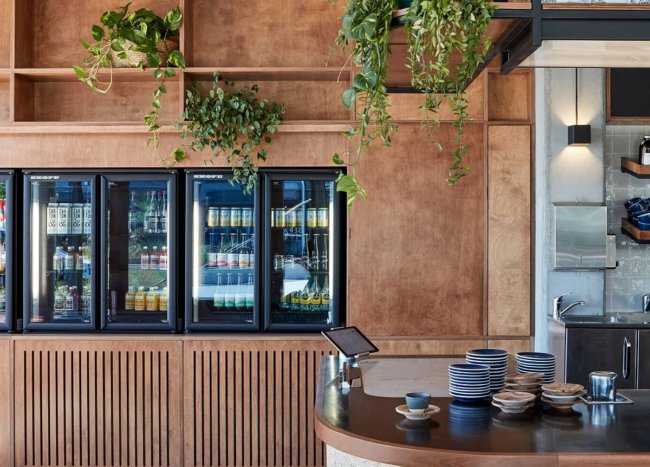 Raw Concrete Beauty Coupled with Earthen Green Charm Inside Elegant ...